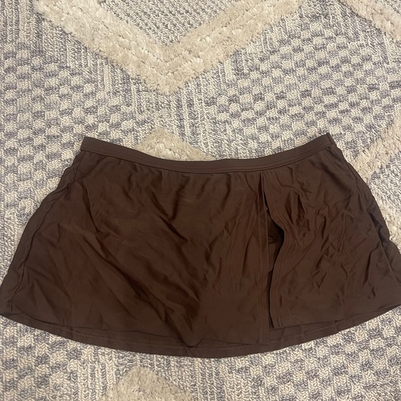 Swim | Chocolate Brown Swimsuit Swim Bottom Skirt Medium | Poshmark